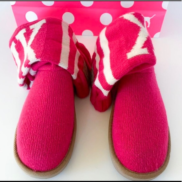 PINK Victoria's Secret | Shoes | P I N K Victorias Secret Sweater Boots ...